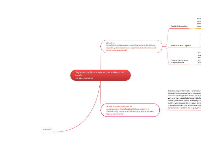 Exploración Técnica de entrenamiento del c...- Mind Map